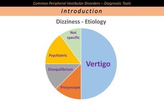 Peripheral vestibular disorders - Diagnostic tools | PDF