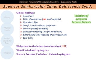 Peripheral vestibular disorders - Diagnostic tools | PDF