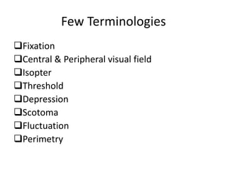 Peripheral visual field | PPTX