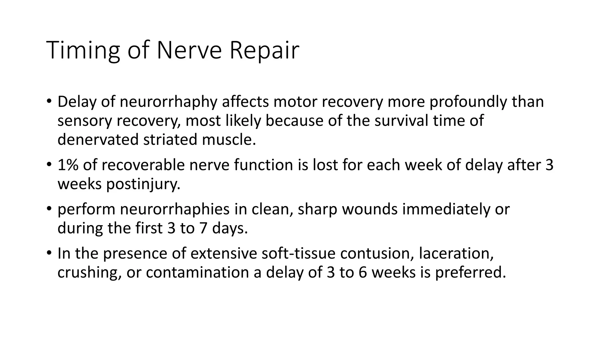 Peripherial nerve repair | PPTX