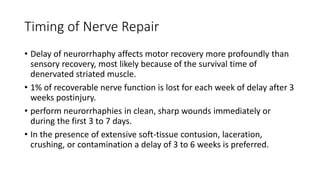 Peripherial nerve repair | PPTX