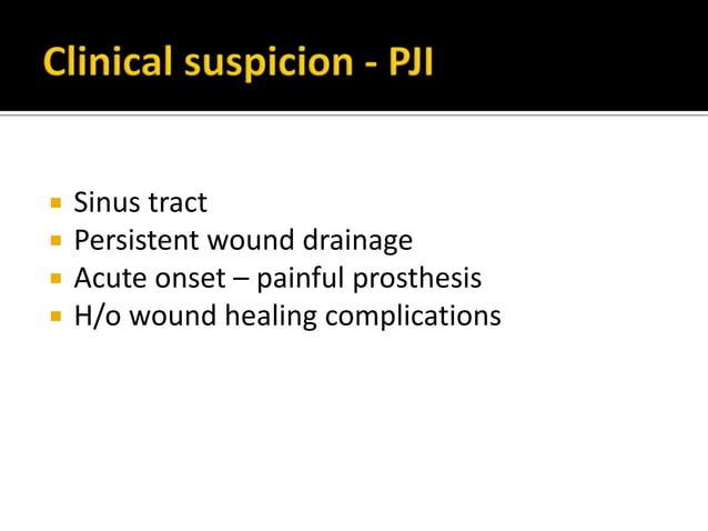 Periprosthetic joint infection | PPTX