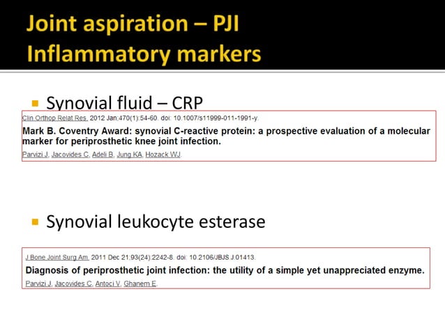 Periprosthetic joint infection | PPTX