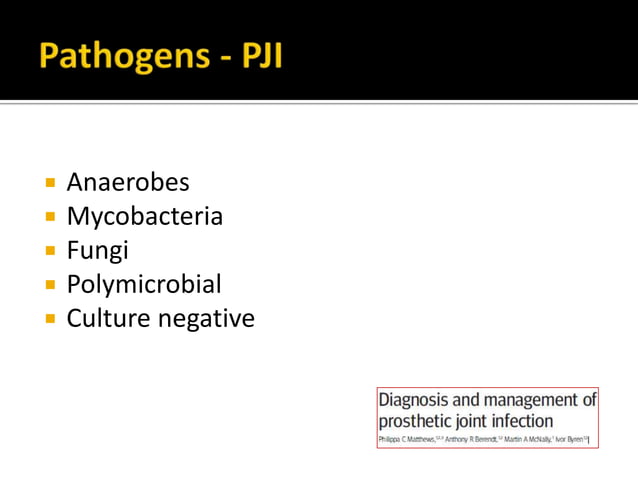 Periprosthetic joint infection | PPTX
