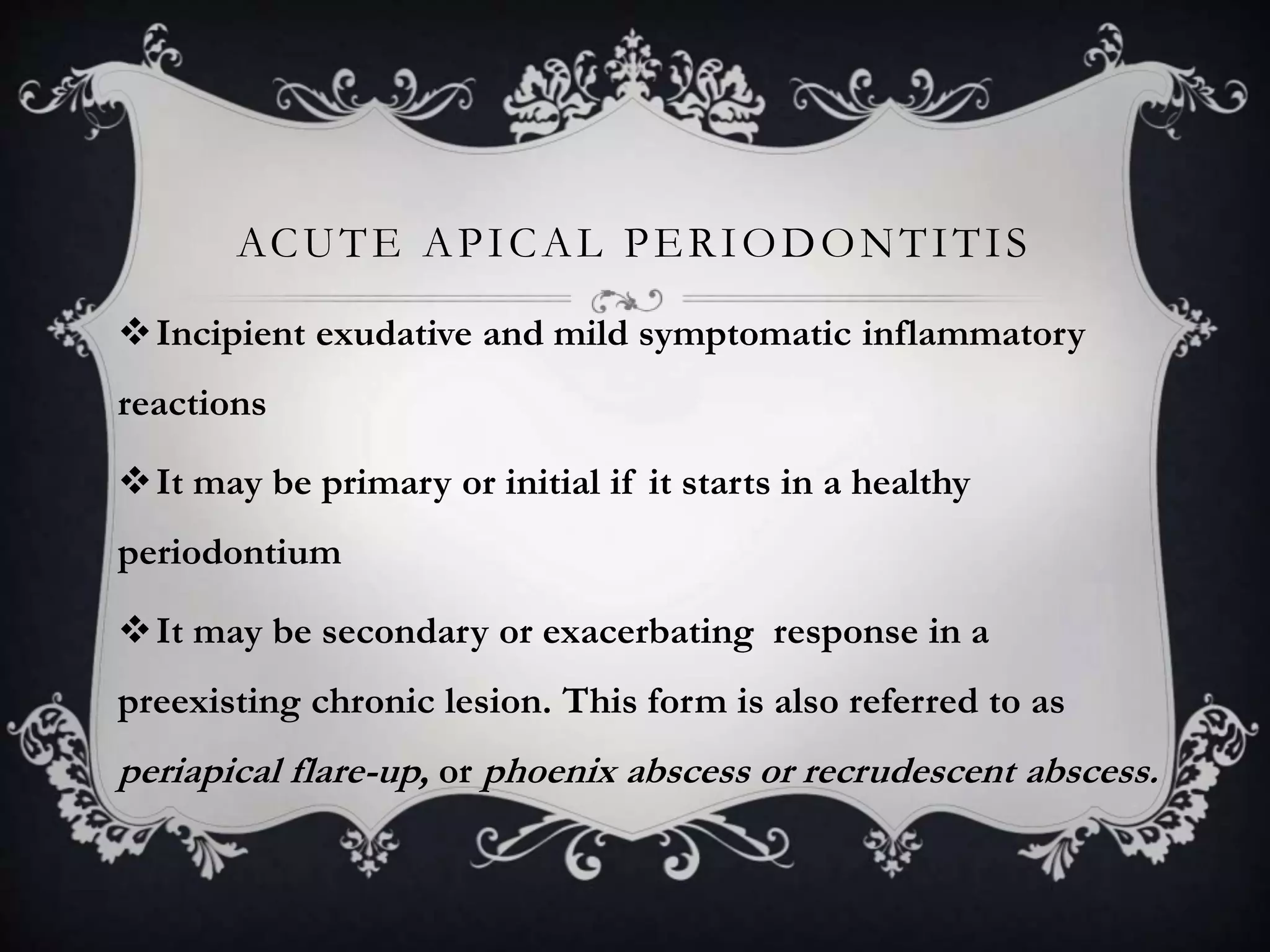 Periradicular Diseases | PPTX