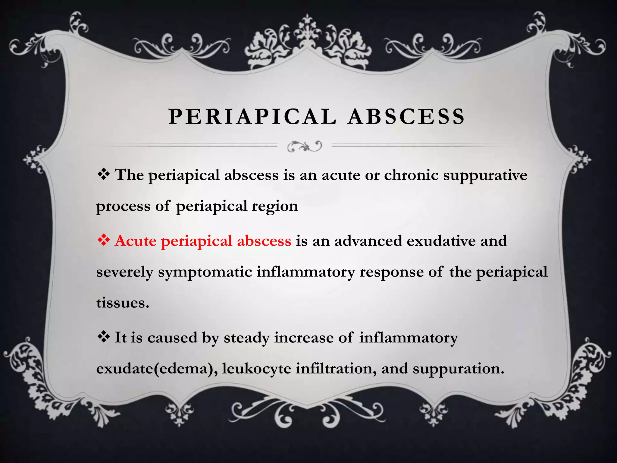 Periradicular Diseases | PPTX