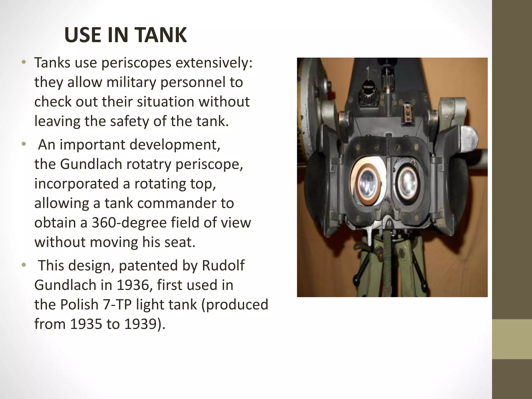 Periscope ,its types & uses. | PPTX