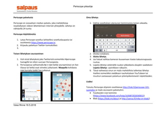 Periscope pikaohje | PDF