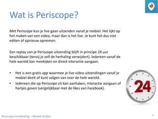 Hoe werkt Periscope | PPT