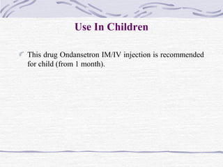 Periset oral solution (Ondansetron) ppt. | PPT