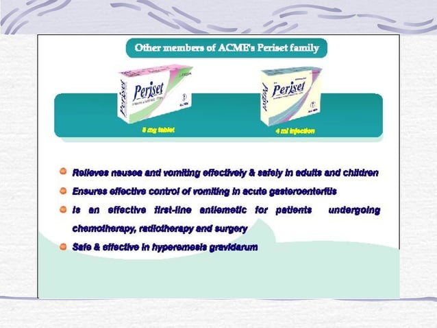 Periset oral solution (Ondansetron) ppt. | PPT