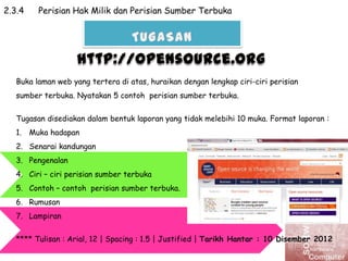 Perisian proprietary vs open source | PPTX