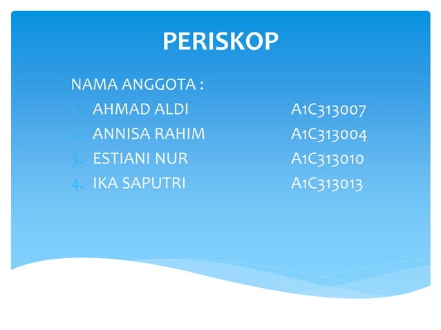 CARA MEMBUAT PERISKOP SEDERHANA | PPTX