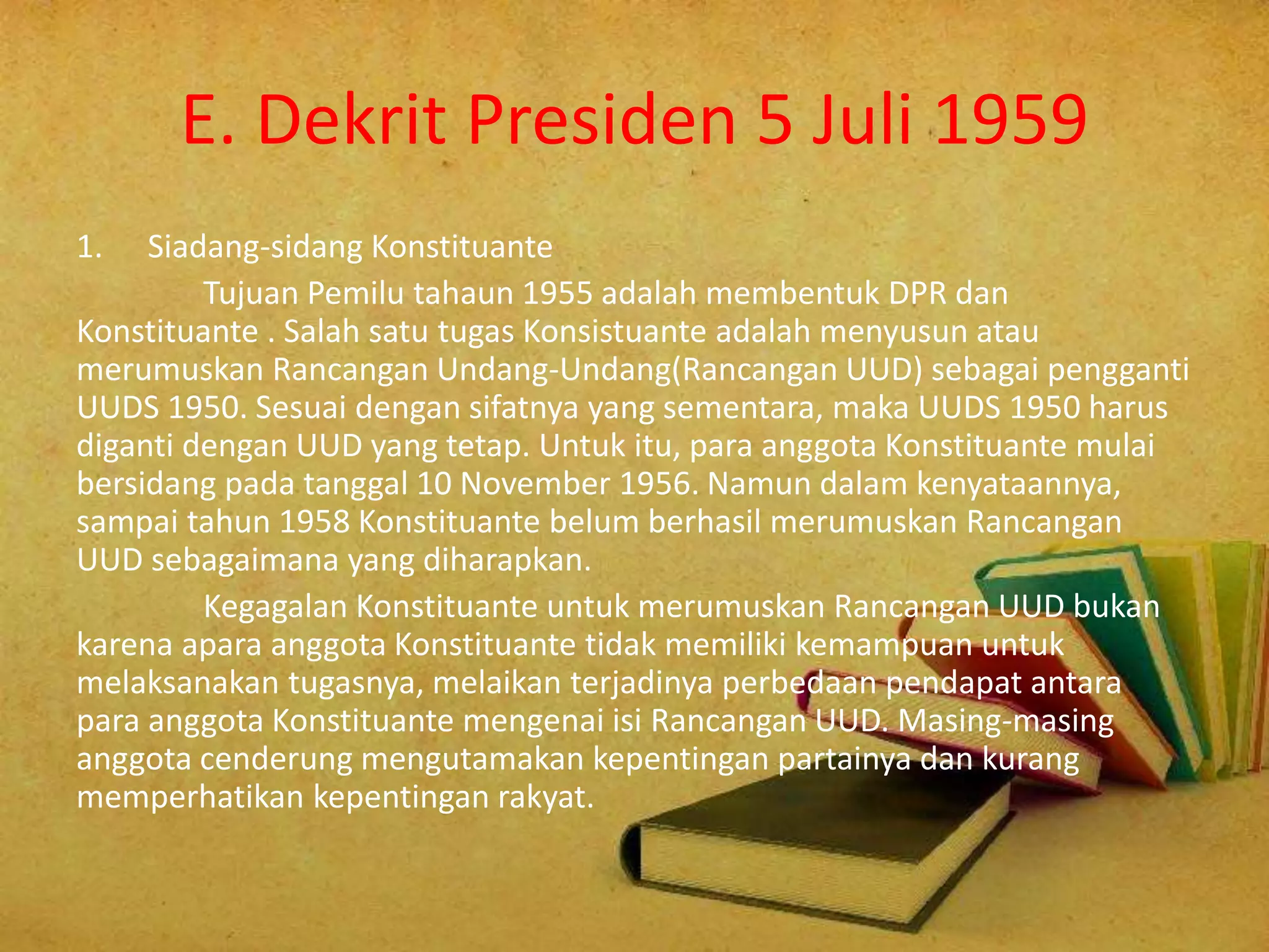 Indonesia Pasca Kedaulatan | PPTX