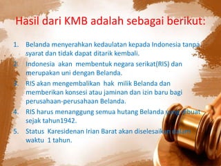 Indonesia Pasca Kedaulatan | PPTX