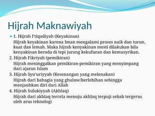PERISTIWA HIJRAH NABI MUHAMMAD SAW KE MADINAH.pptx