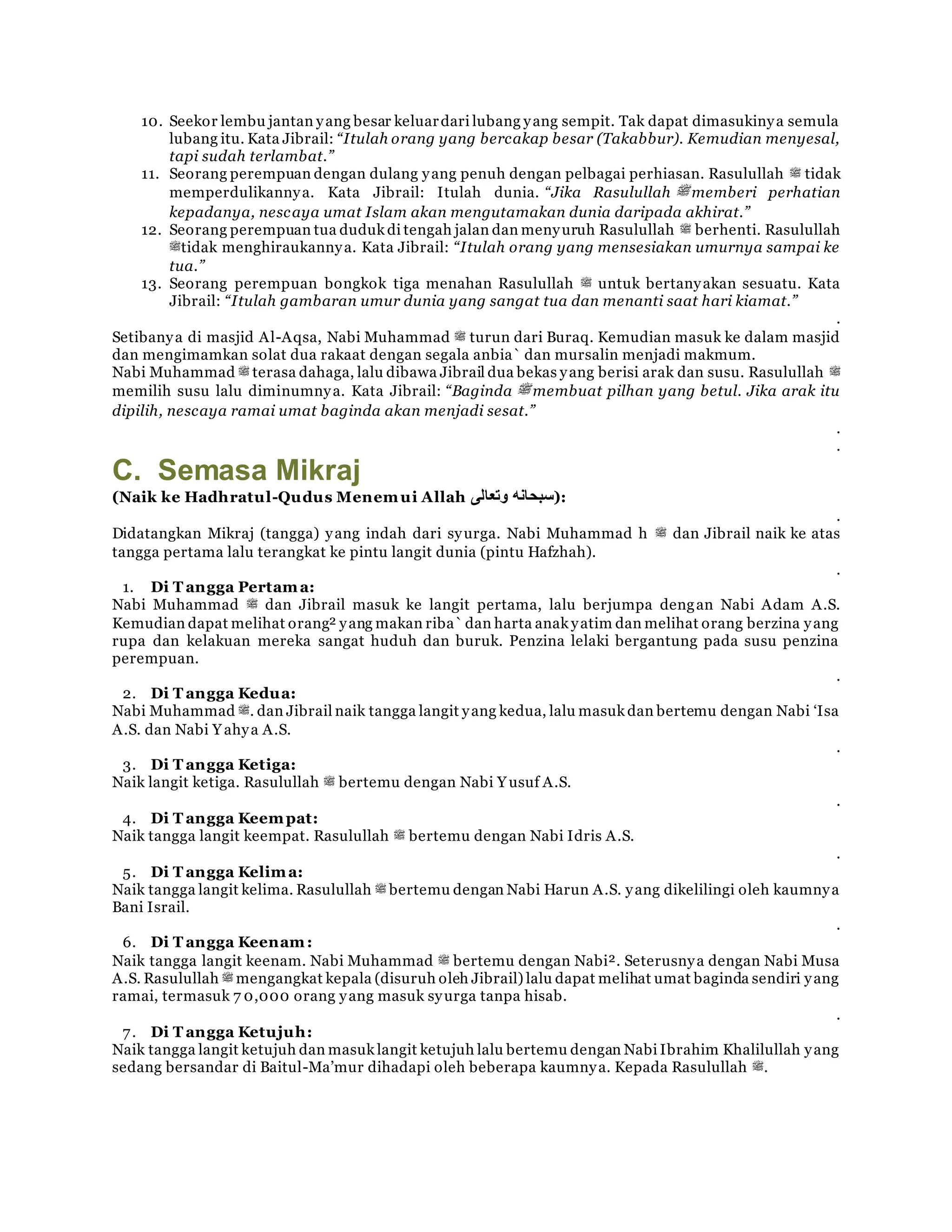 Peristiwa israk mikraj | DOCX