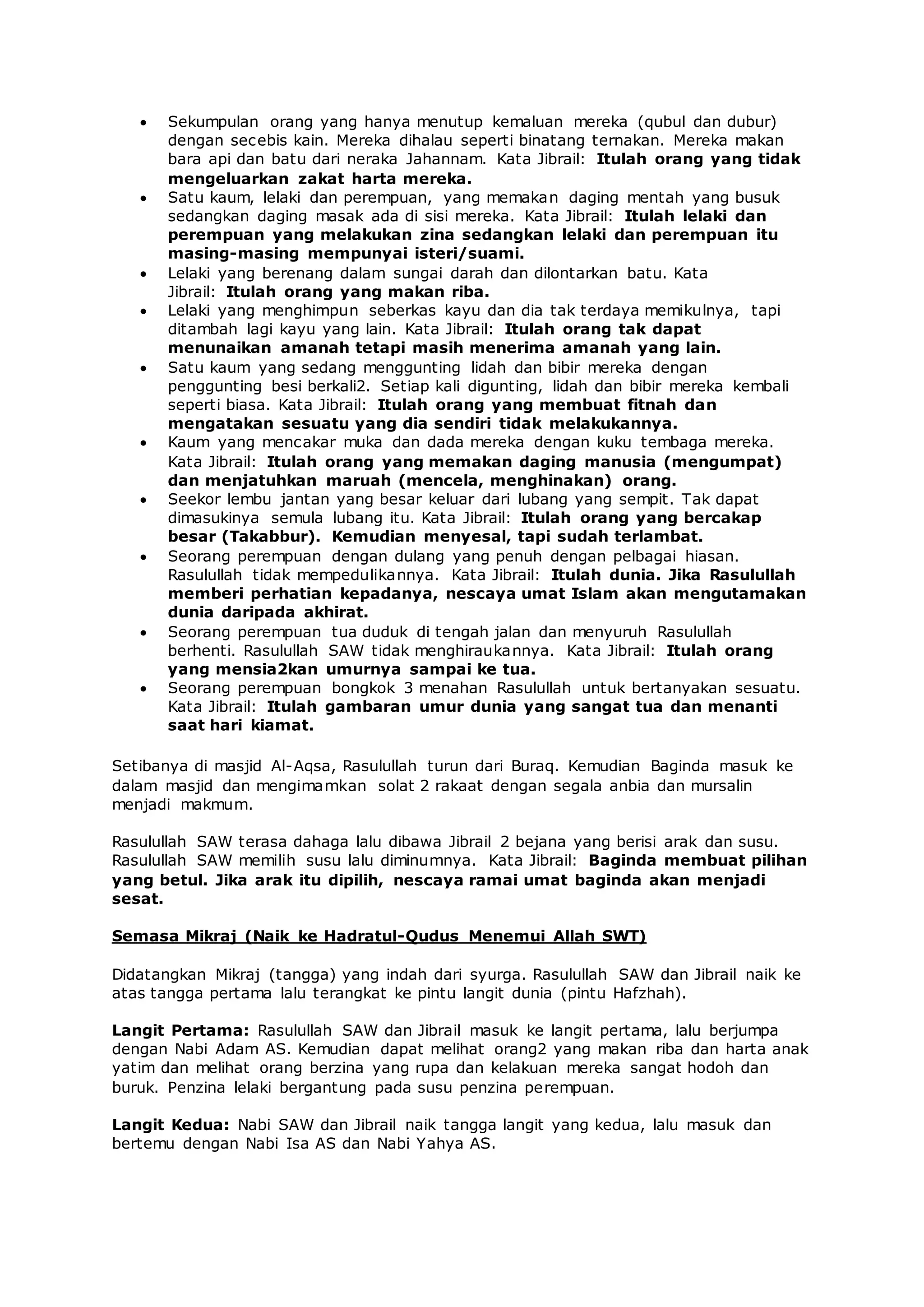 Peristiwa israk mikraj nabi muhammad s | DOCX