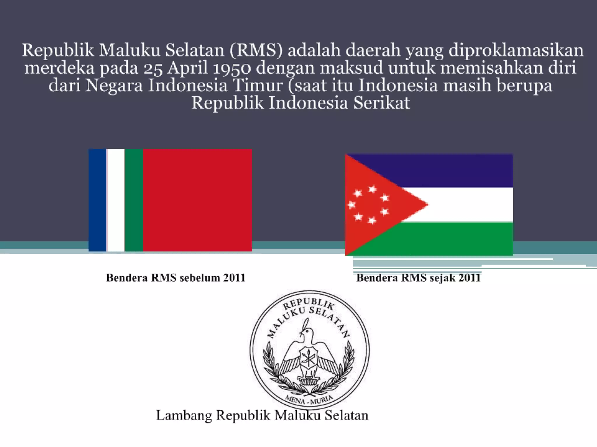 PRESENTASI Peristiwa pemberontakan republik maluku selatan (rms) | PPTX