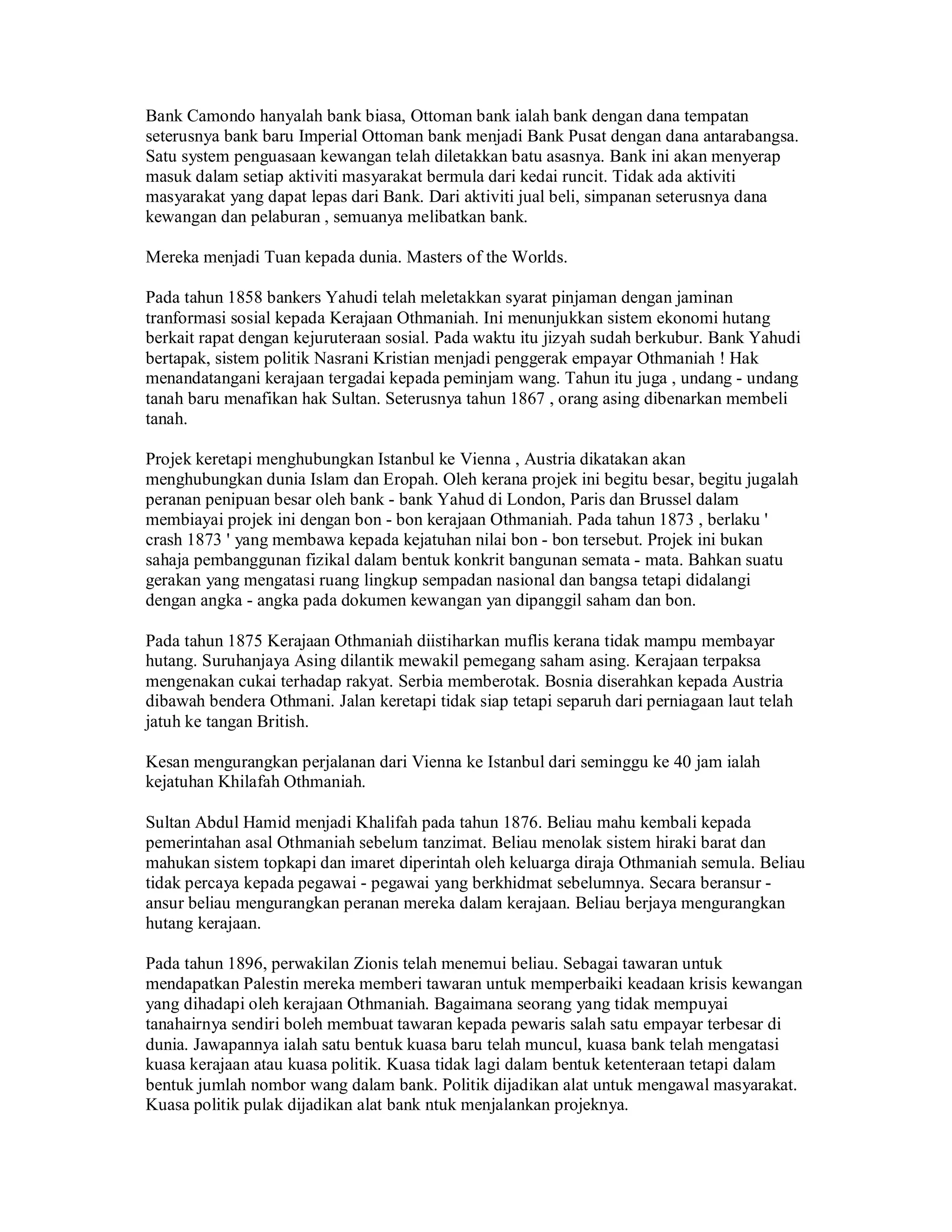 Peristiwa pemecatan sultan abd hamid ii | PDF