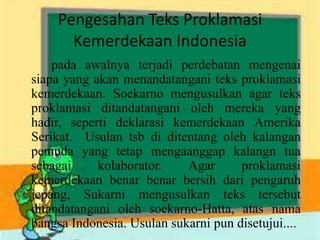 Peristiwa penting menjelang proklamasi kemerdekaan indonesia | PPT