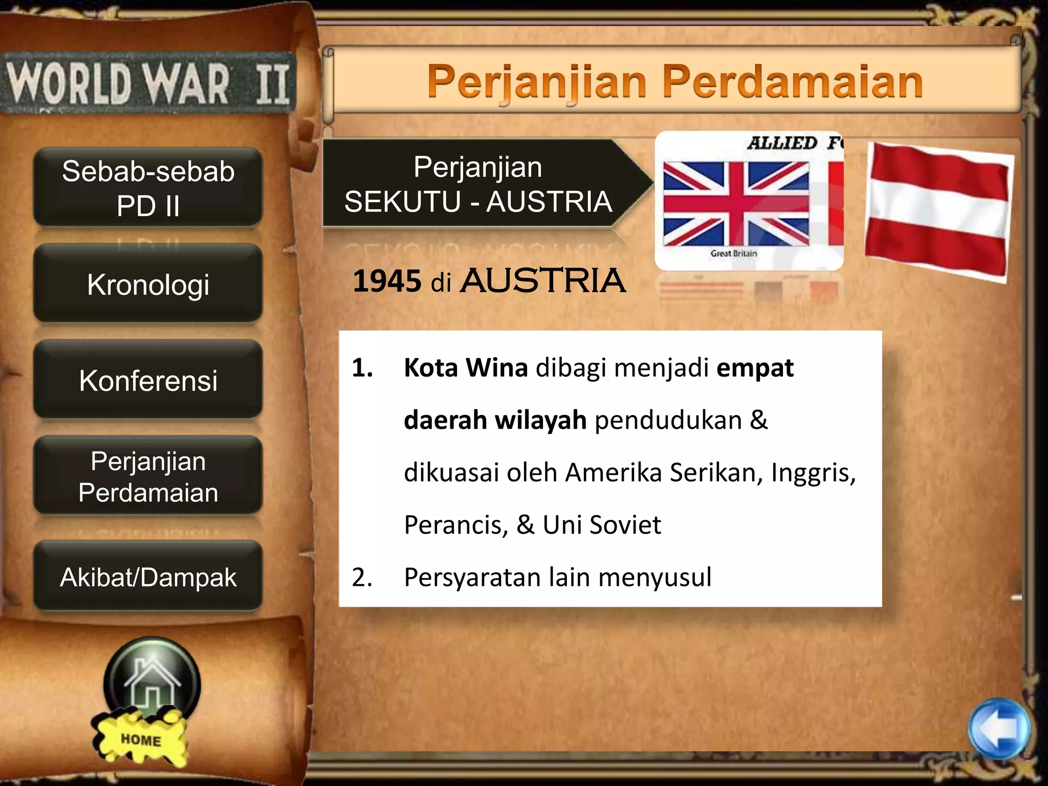 Peristiwa perang dunia II & persenjataan perang dunia I | PPTX