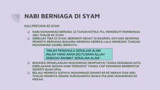 PERISTIWA SELEPAS KELAHIRAN NABI MUHAMMAD SAW | PPTX