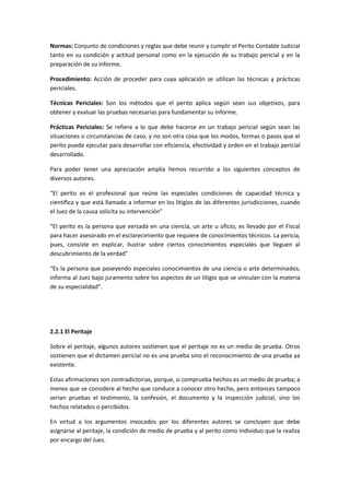 Peritaje contable | DOCX