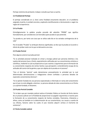 Peritaje contable | DOCX