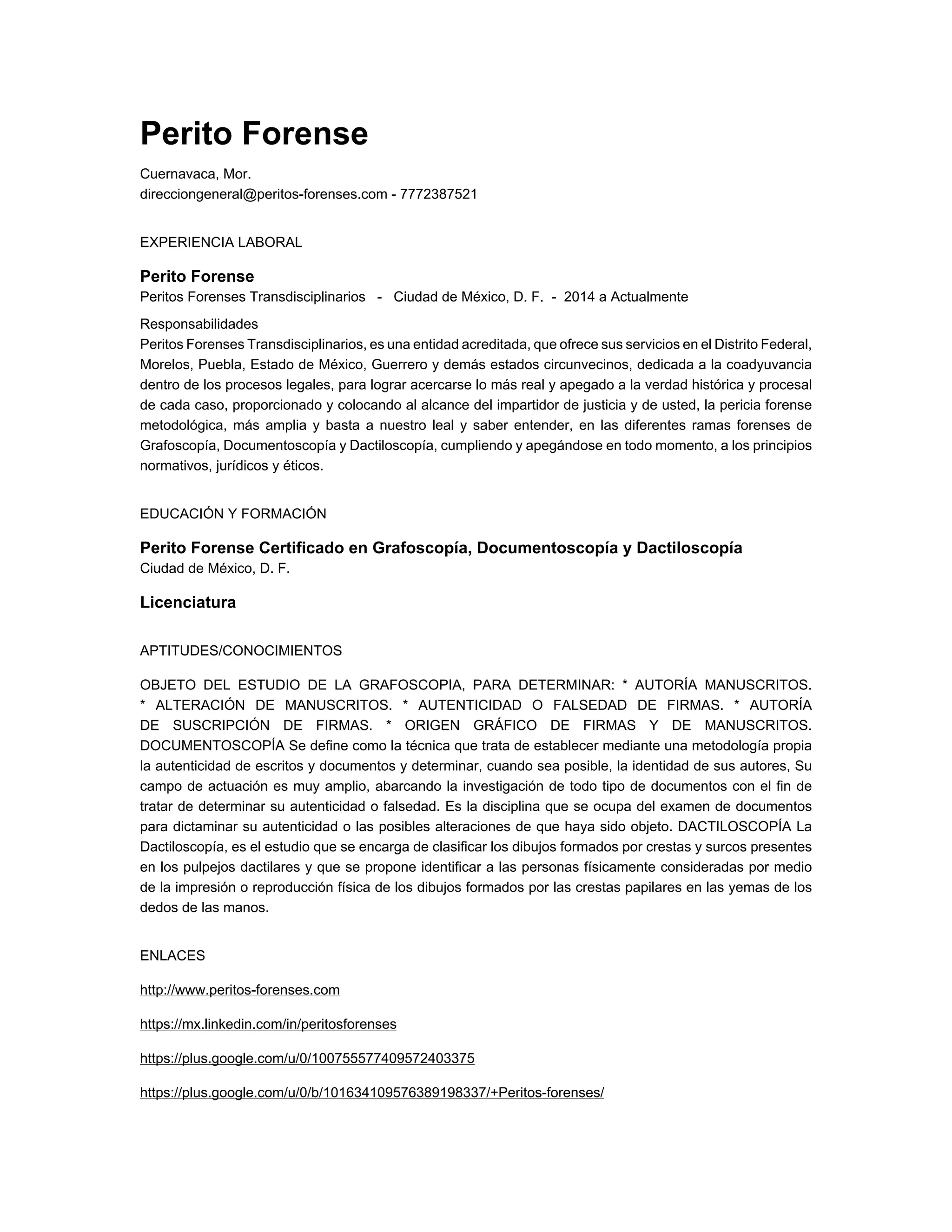 Perito forense | PDF