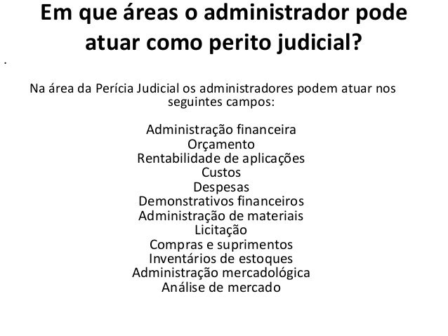 Perito administrador - Conselho Regional de Administração