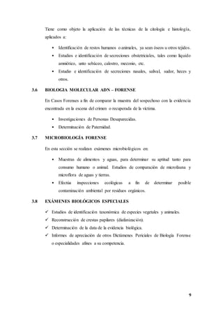 Perito biologico forense | DOCX