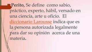 Perito contable | PPTX