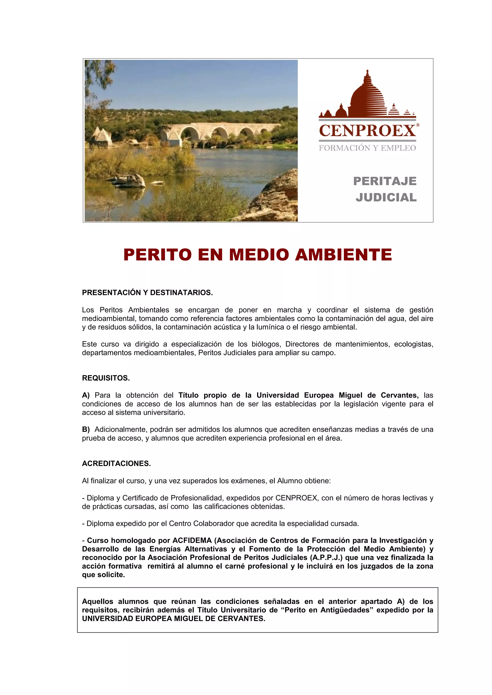 Perito en medio ambiente | PDF