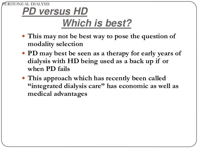 Peritoneal Dialysis