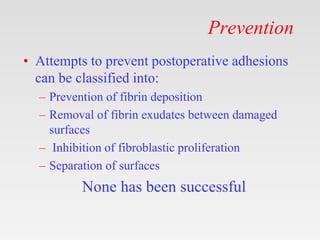 Peritoneal adhesions.pptx