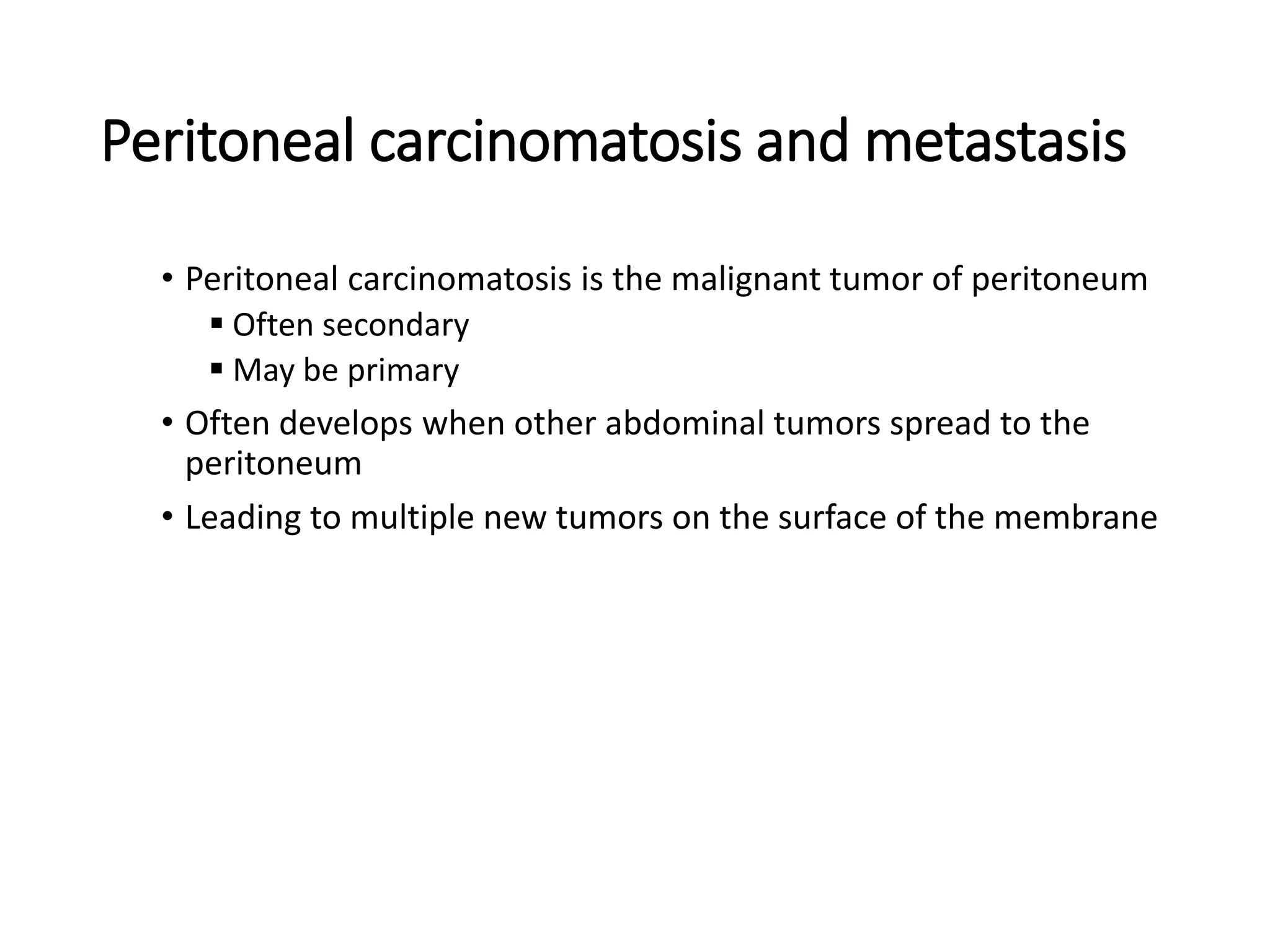 Peritoneal Carcinomatosis.pptx