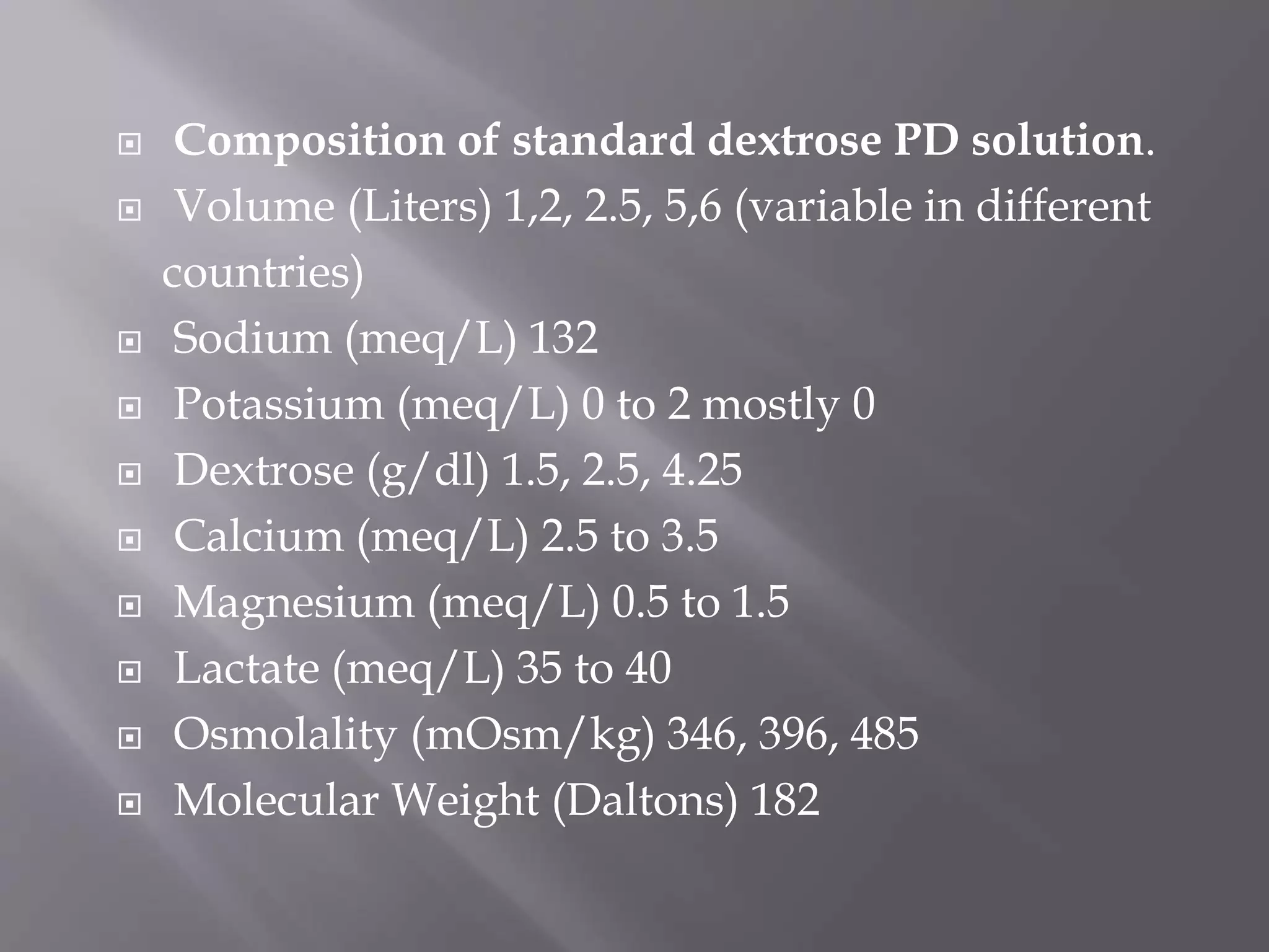 Peritoneal dailysis soltutions | PPTX
