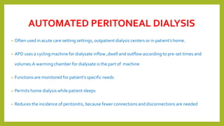 Peritoneal dialysis | PPTX