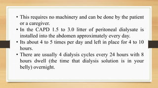 Nursing management of patient with peritoneal dialysis | PPTX