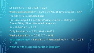How to improve Peritoneal dialysis adequacy | PPTX | Lung and ...