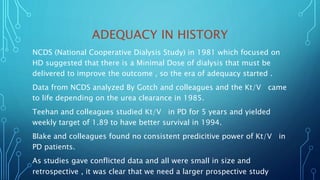 How to improve Peritoneal dialysis adequacy | PPTX | Lung and ...