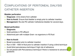 Peritoneal Dialysis Catheter Types
