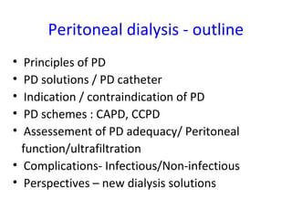 Peritoneal dialysis in children | PPT