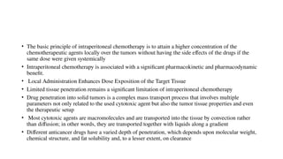hyperthermic intraperitoneal chemotherapy | PPTX
