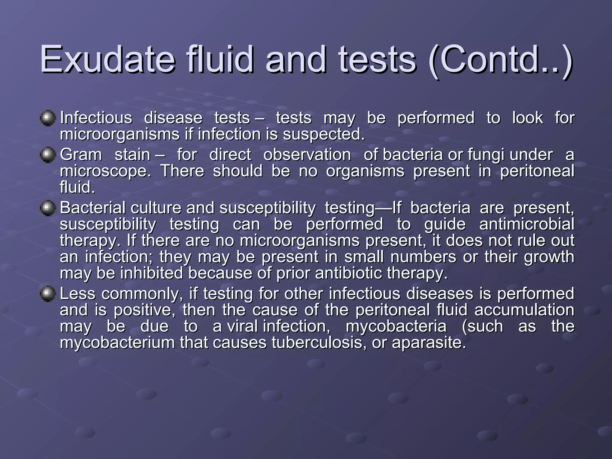Peritoneal examination | PPT