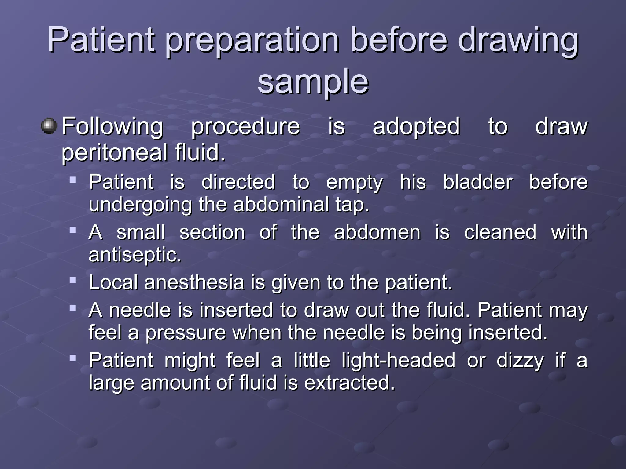Peritoneal examination | PPT