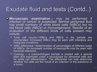 Peritoneal examination | PPT