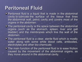 Peritoneal examination | PPT