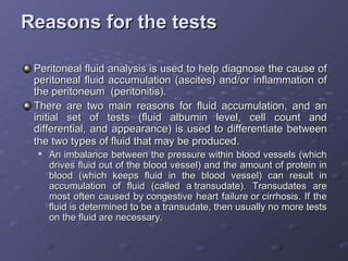 Peritoneal examination | PPT